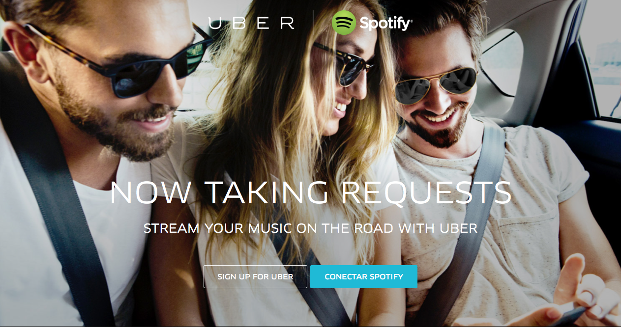 Escucha lo que quieras en taxi: Spotify y Uber se alían