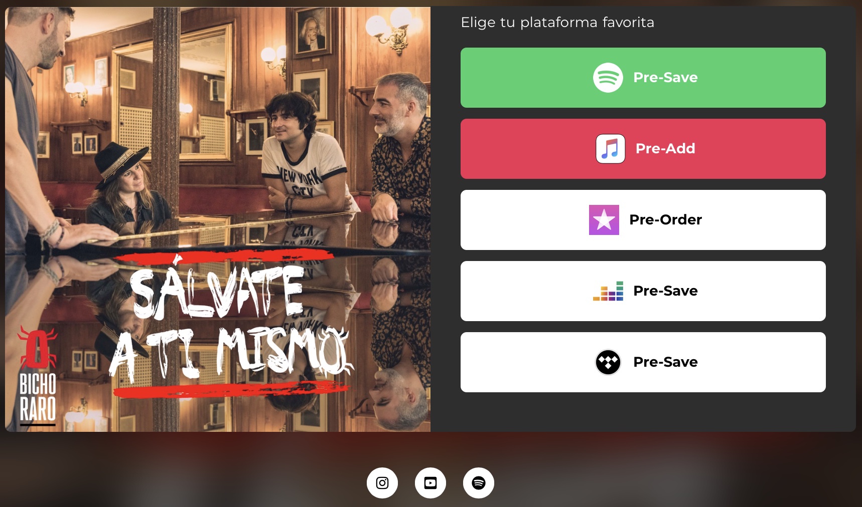 Pre-Save para tu nuevo lanzamiento - EmuBands ES
