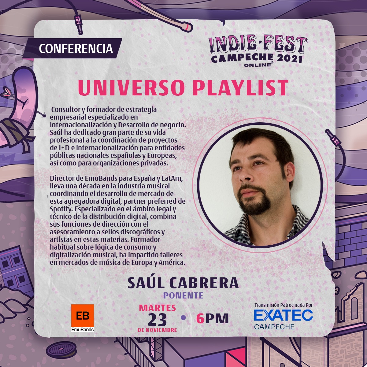Universo Playlis en el Indie Fest Campeche - EmuBands ES